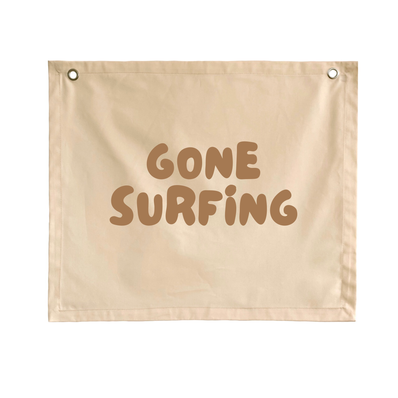 Gone surfing kids wall banner / wall hanging ~ Shell – Happy boys co
