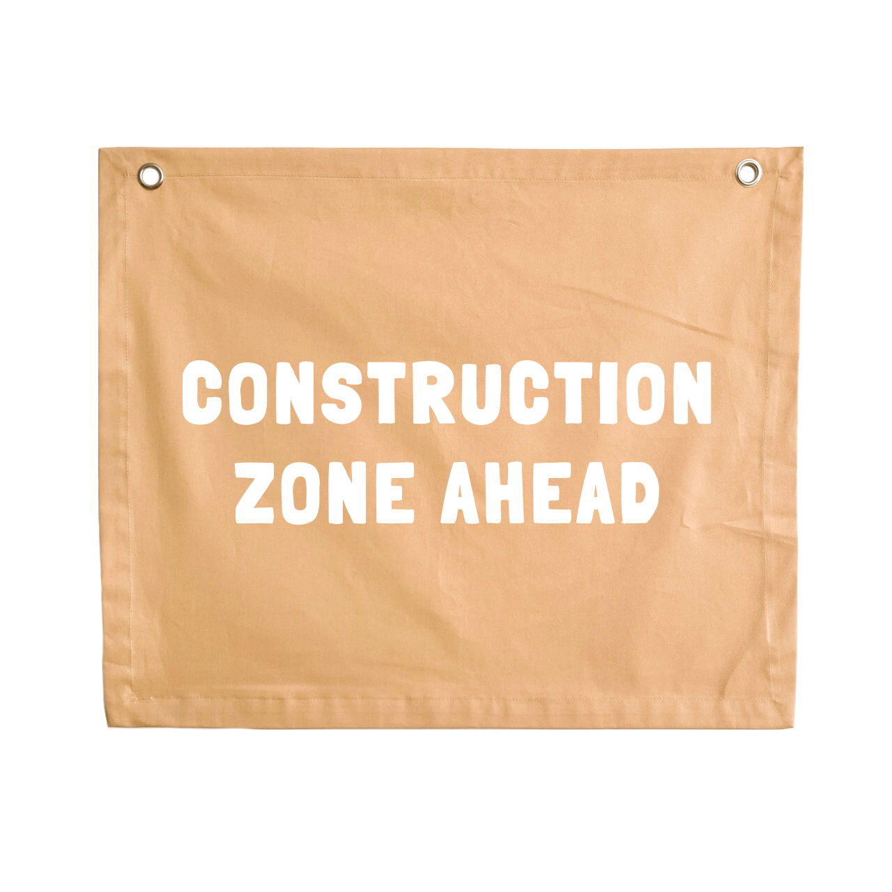 Construction zone ahead kids wall banner ~ Honey – Hello Saturday Kids ...