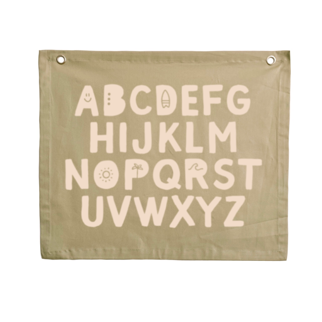 Alphabet kids wall banner / wall hanging ~ Fern – Happy boys co