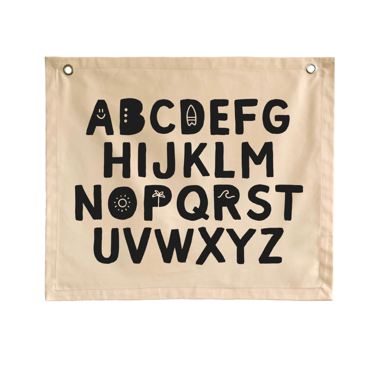 Alphabet kids wall banner / wall hanging ~ Shell – Happy boys co